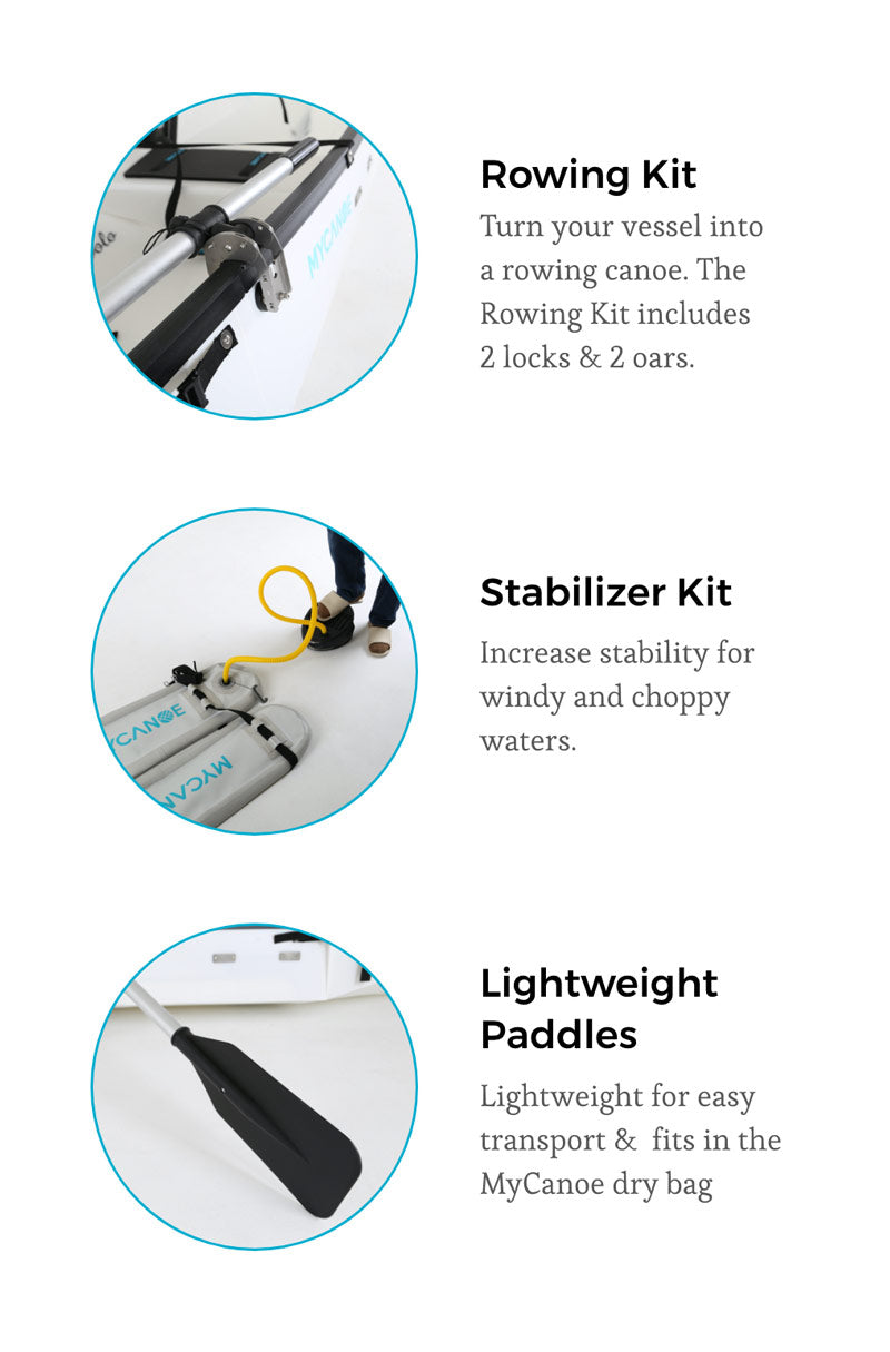 MyCanoe Rowing Kit for Foldable Canoes - MYCANOE